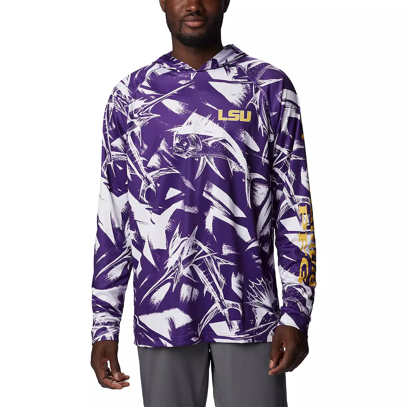 LSU Tigers Men's Columbia Super Terminal Tackle Hoodie – LSU Alumni ...